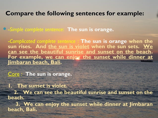Understanding Sentences Part 2 | PPT