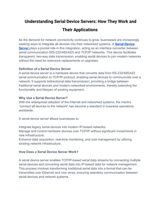 _Understanding Serial Device Servers_ How They Work and Their ...