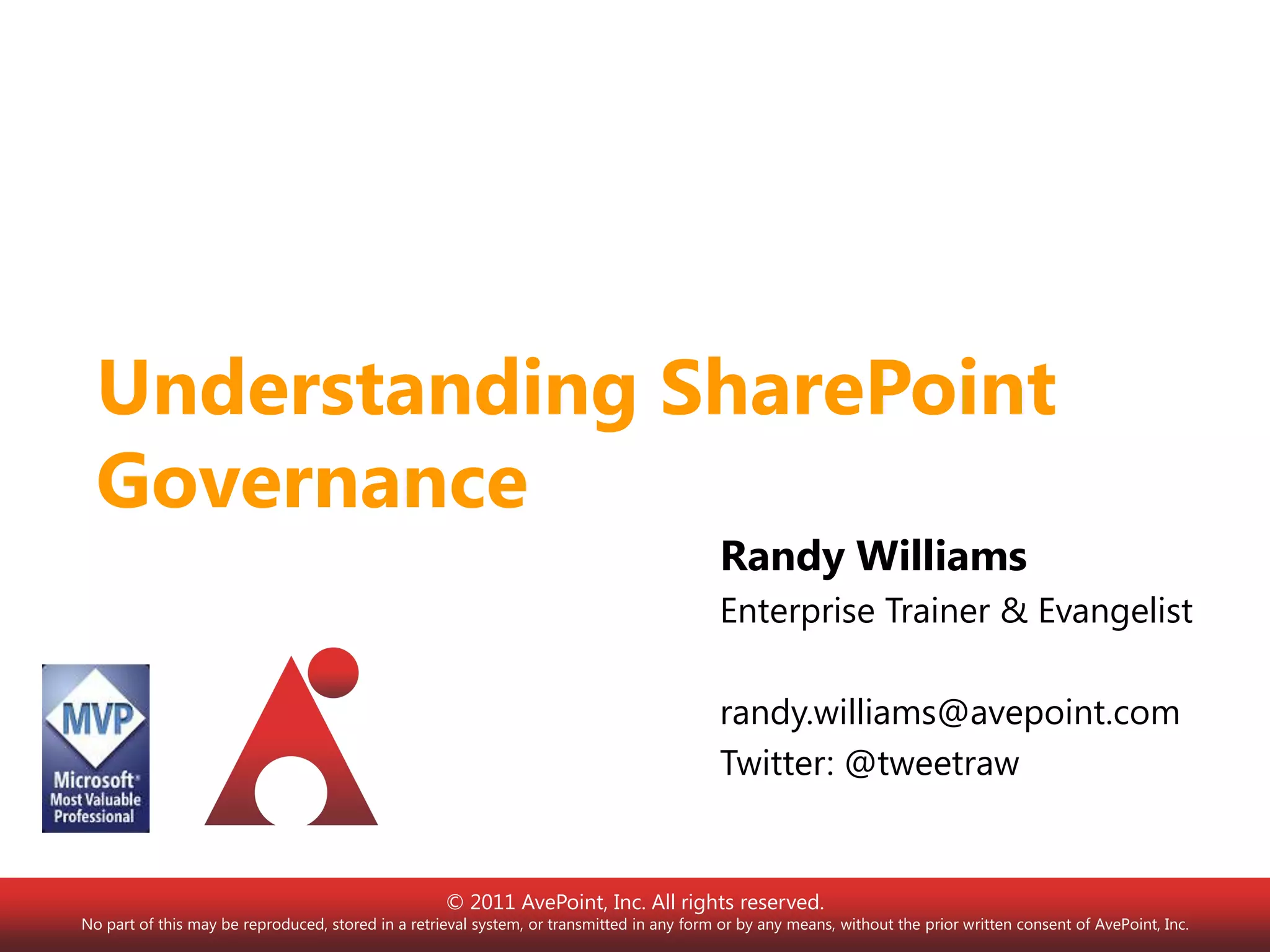 Understanding SharePoint Governance | PPT