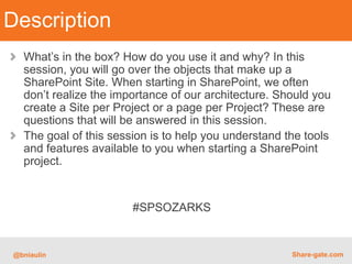 Understanding SharePoint site structure what's inside | PPT