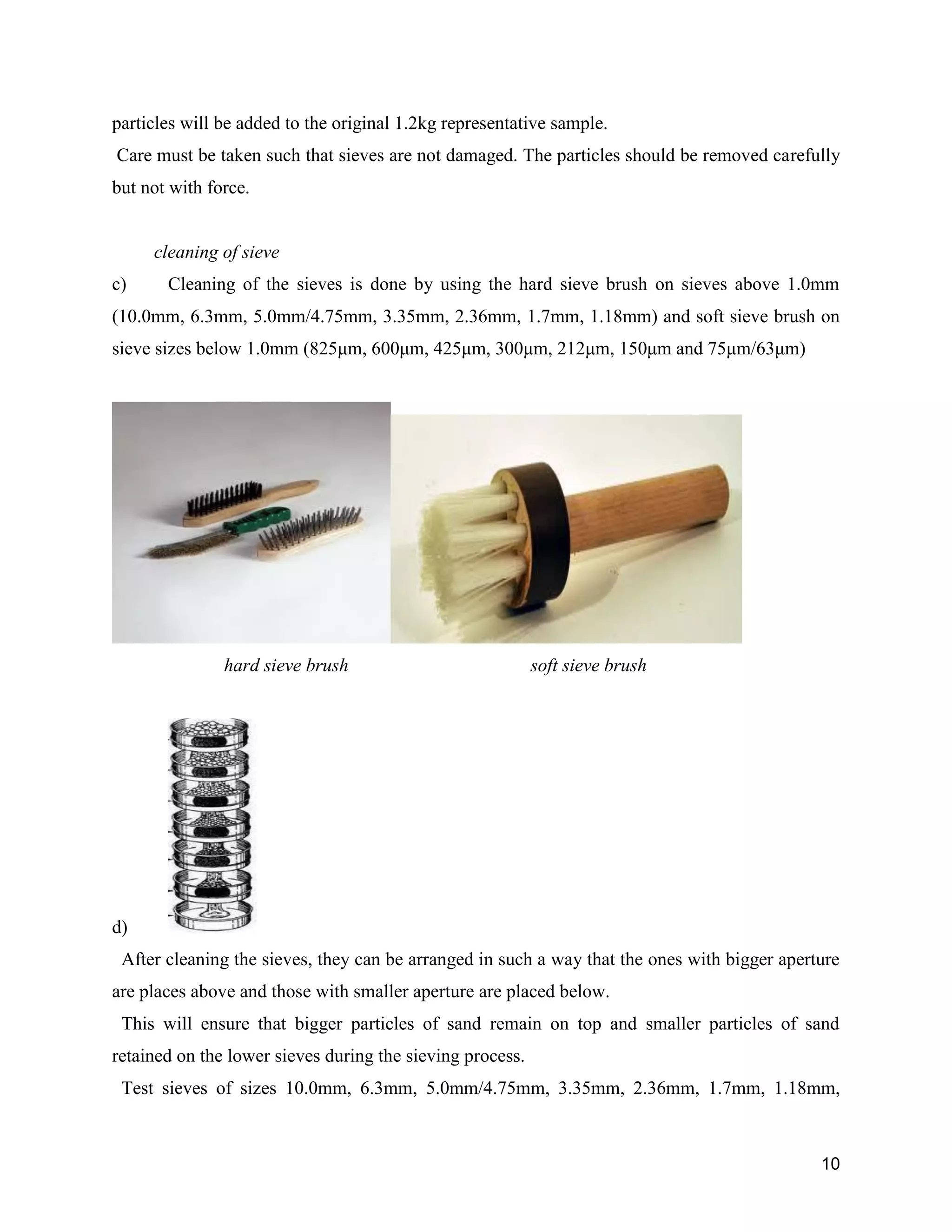 Understanding sieve analysis of sand | PDF