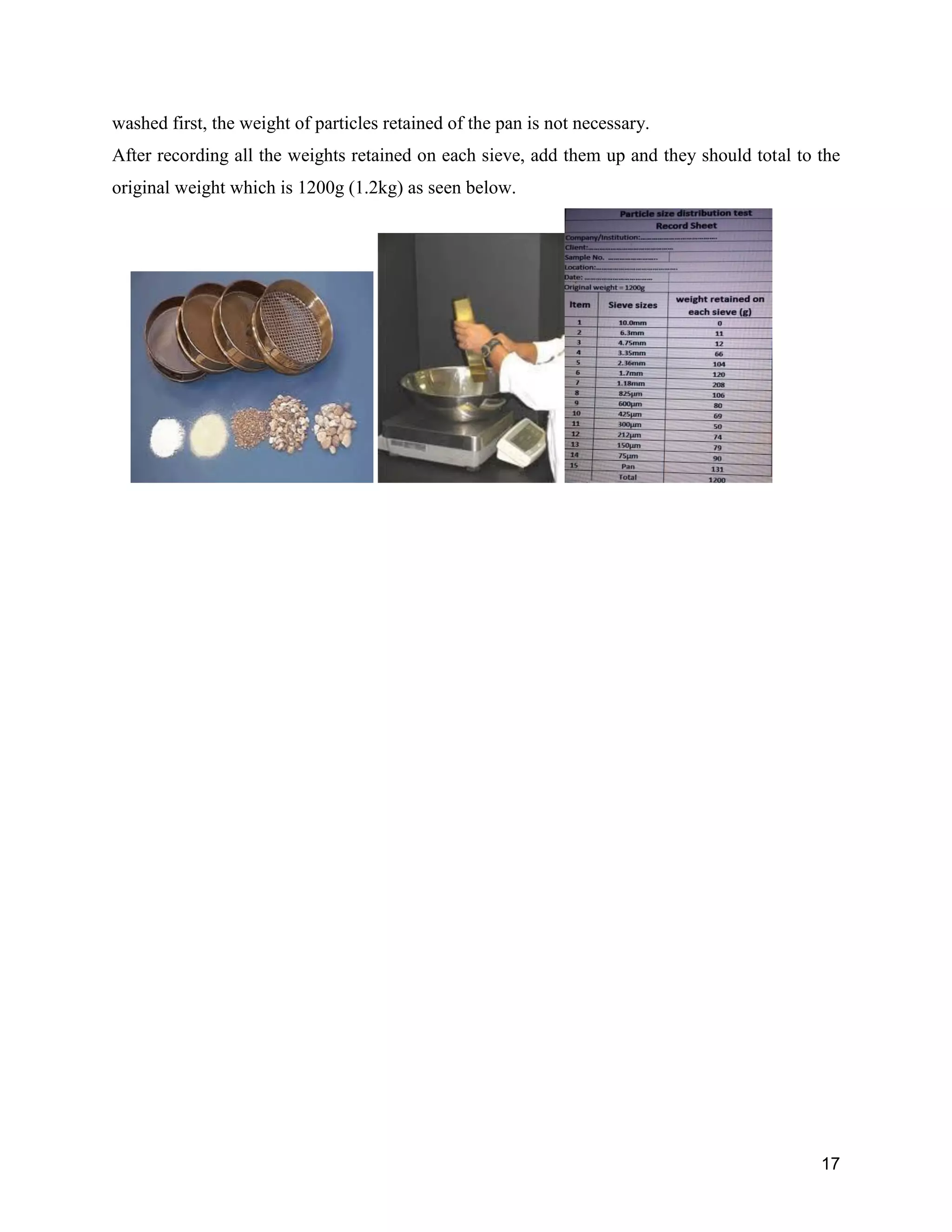 Understanding sieve analysis of sand | PDF