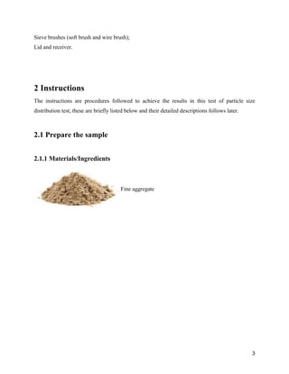 Understanding sieve analysis of sand | PDF