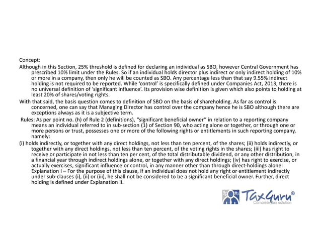 Understanding Significant Beneficial Ownership (SBO) Rules.pptx ...