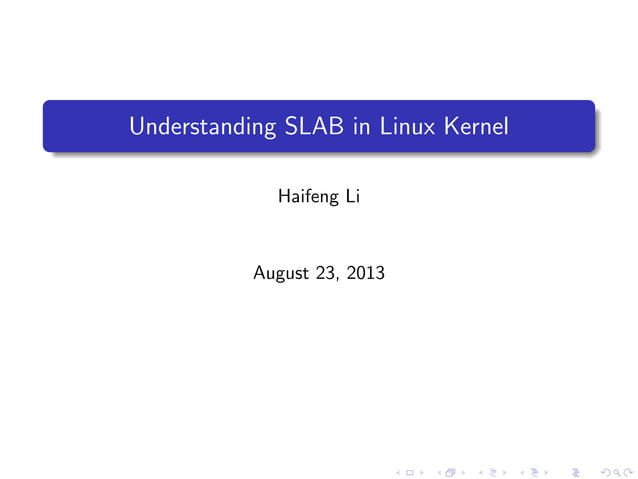Understanding SLAB in Linux Kernel | PDF