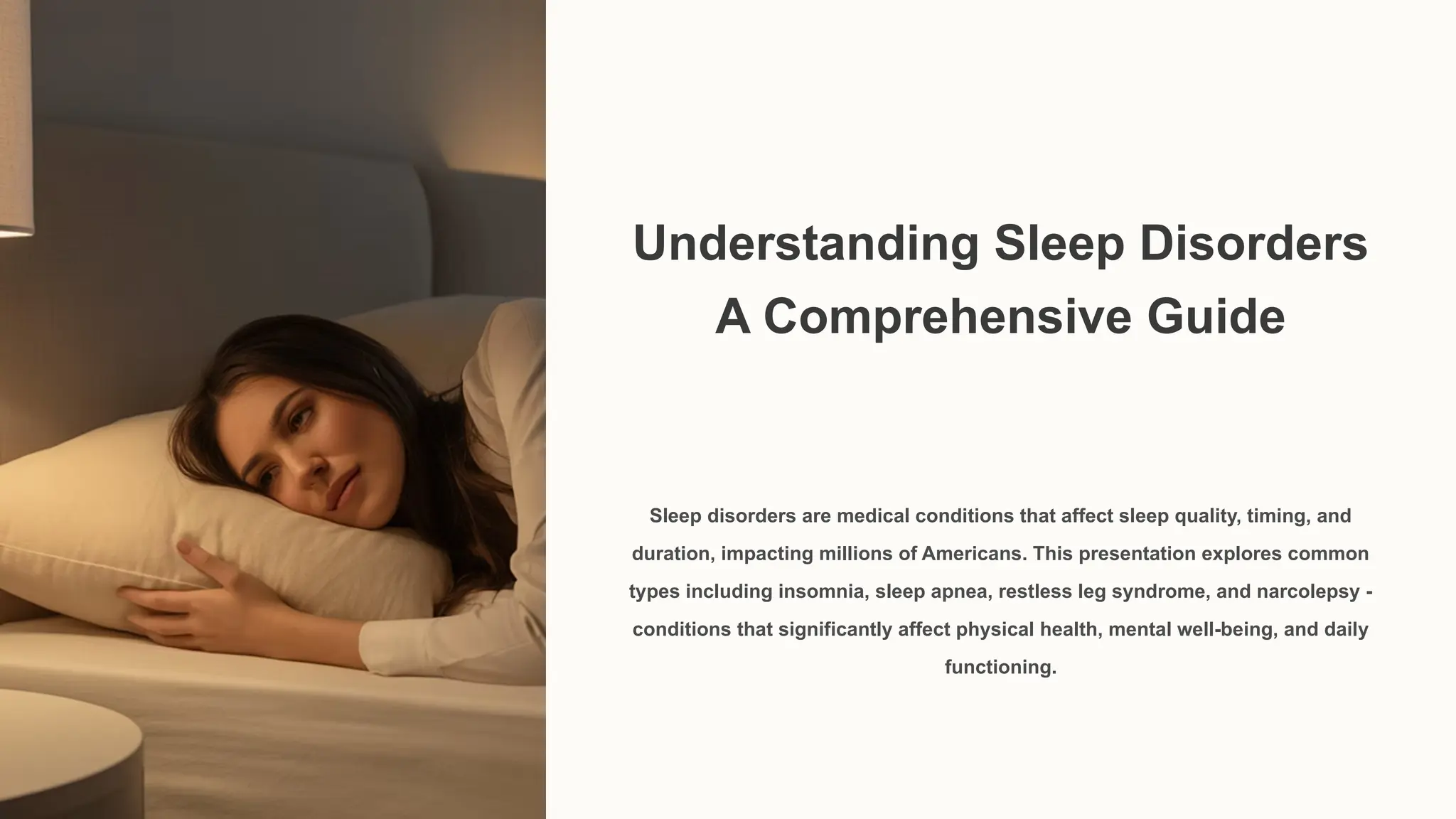 Understanding Sleep Disorders A Comprehensive Guide.pptx