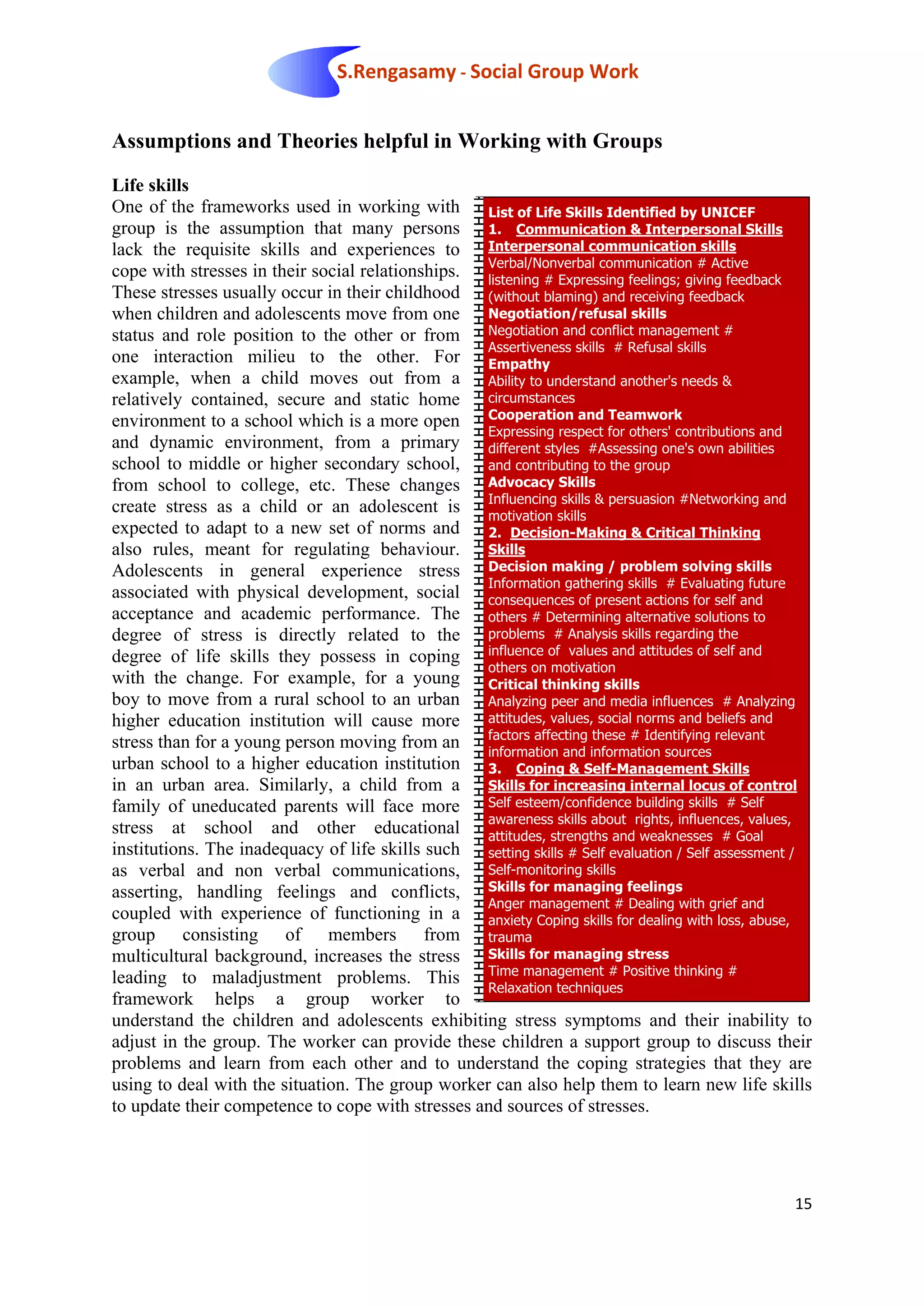 Social Group Work-Social Work with Groups | PDF