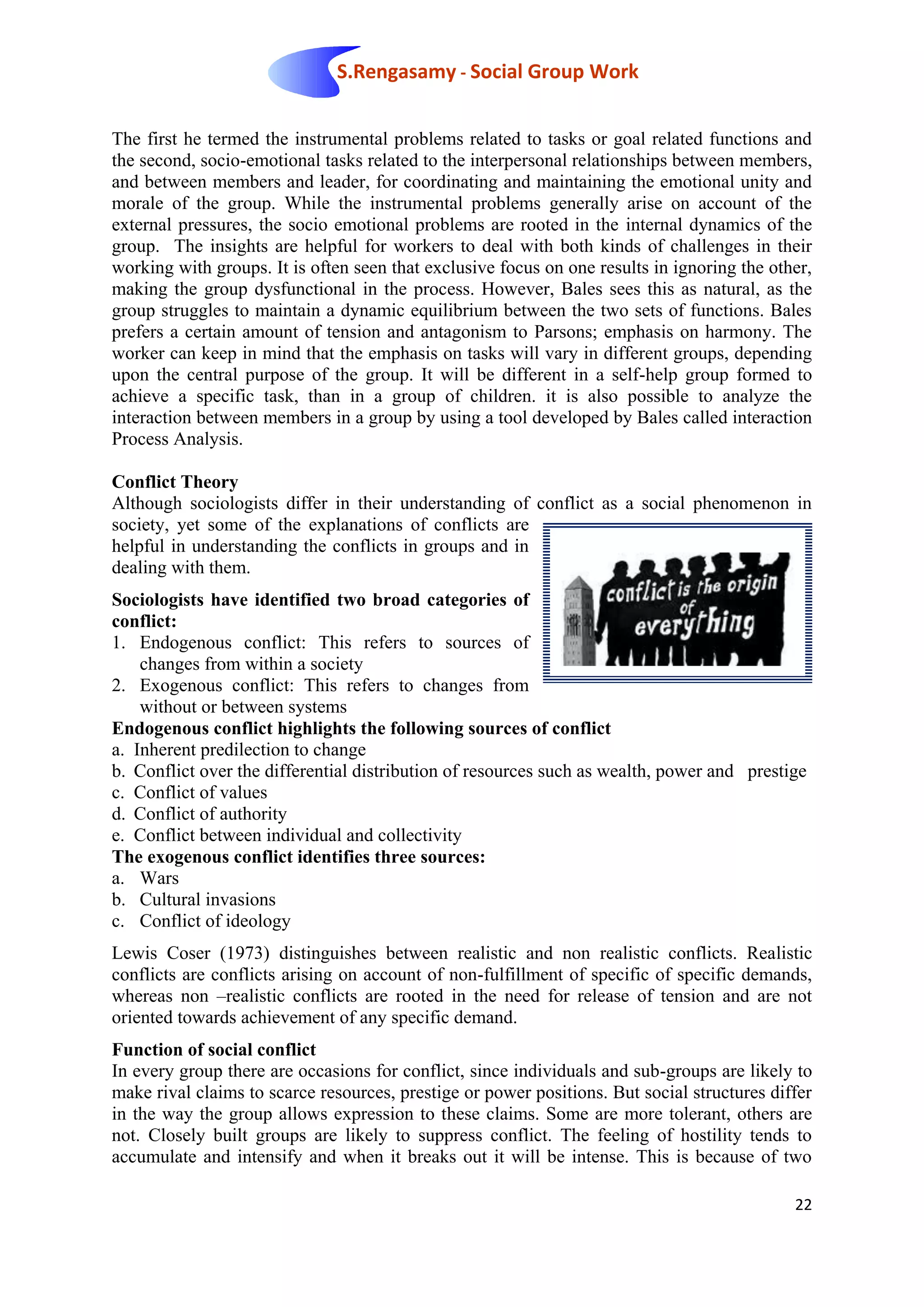 Social Group Work-Social Work with Groups | PDF