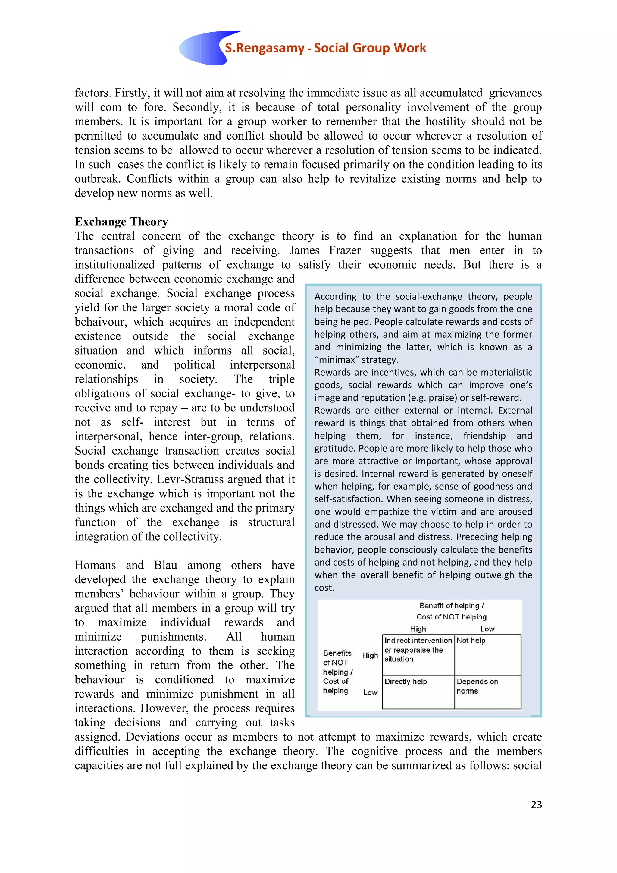 Social Group Work-Social Work with Groups | PDF