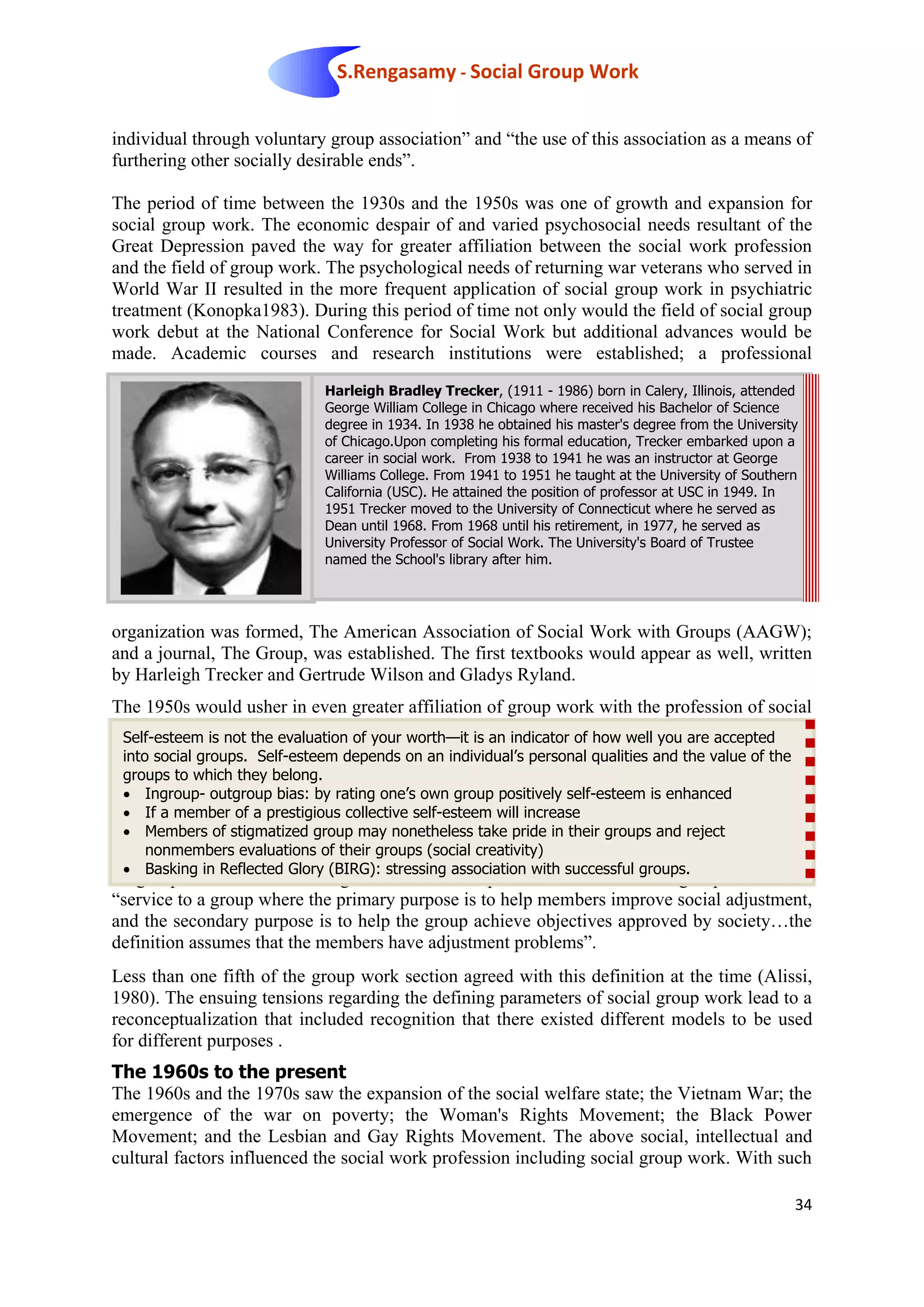 Social Group Work-Social Work with Groups | PDF