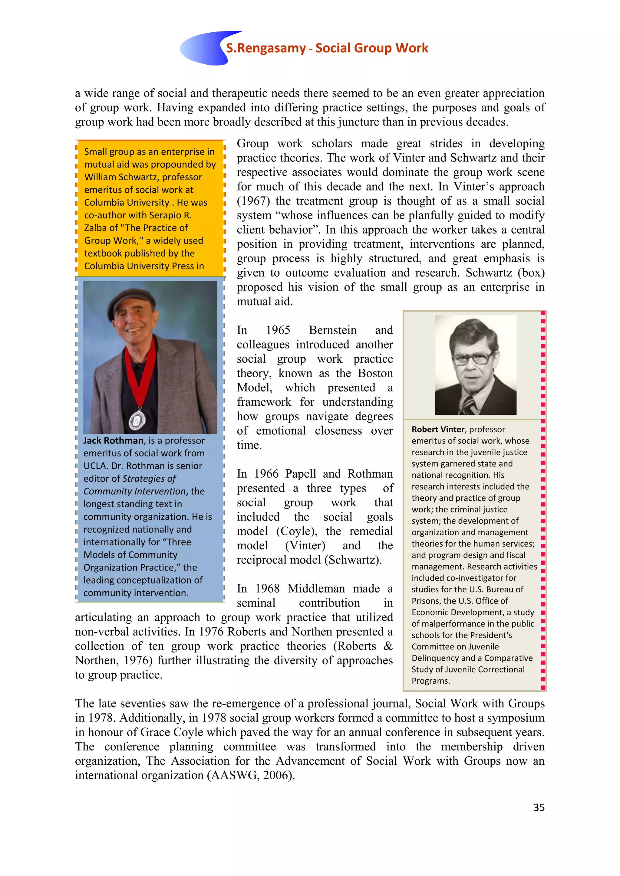 Social Group Work-Social Work with Groups | PDF