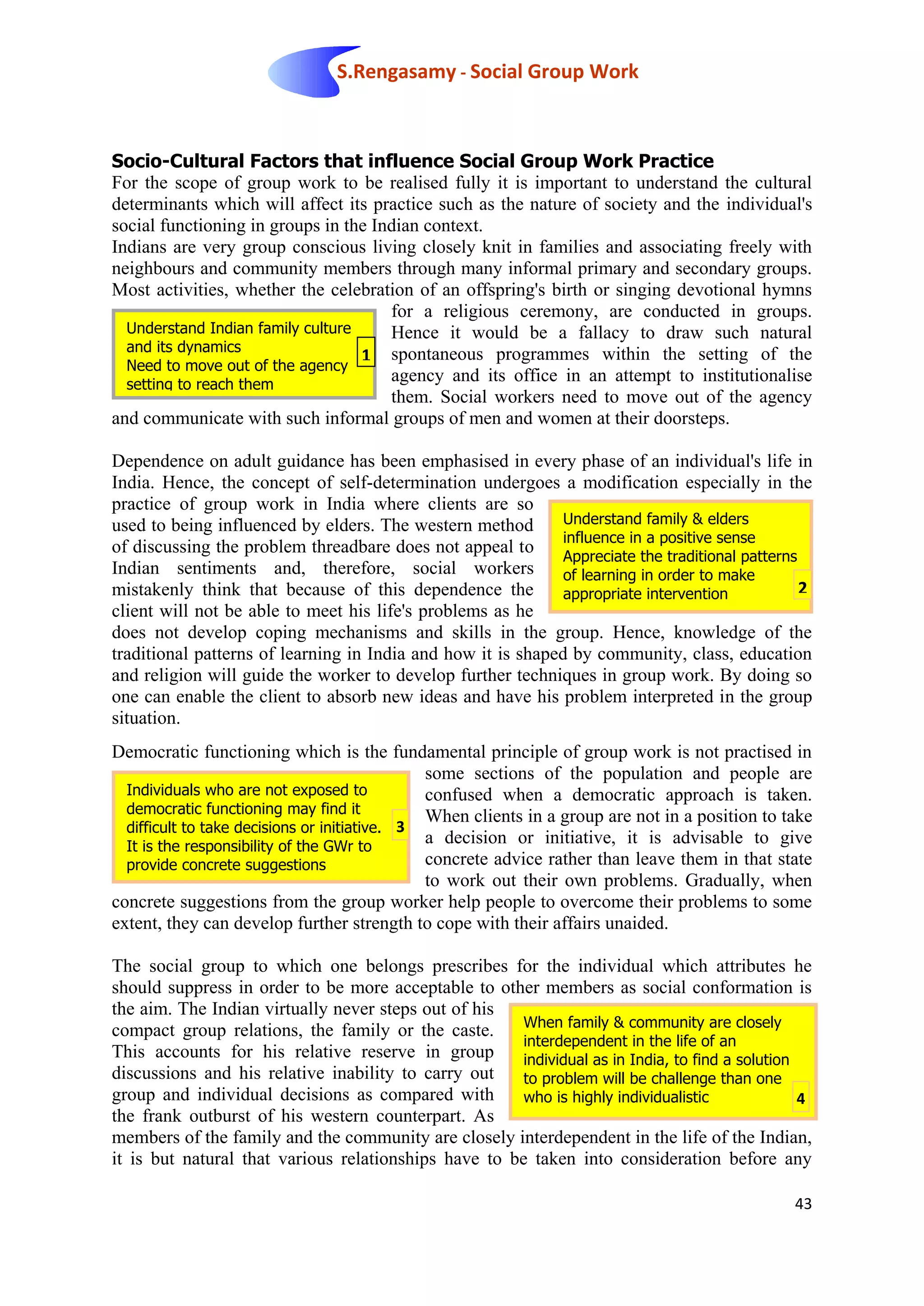 Social Group Work-Social Work with Groups | PDF