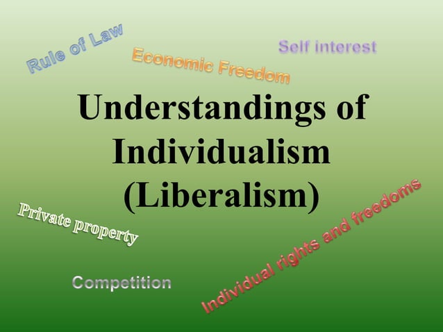 Understandings Of Individualsim | PPT