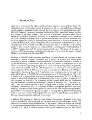 Understanding software quality assurance in Open Source Software | PDF | Operating Systems ...
