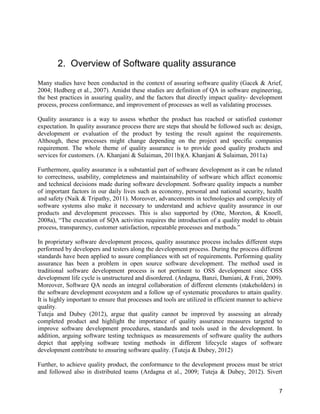 Understanding software quality assurance in Open Source Software | PDF | Operating Systems ...