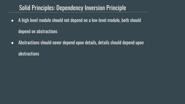 Understanding solid principles | PPT