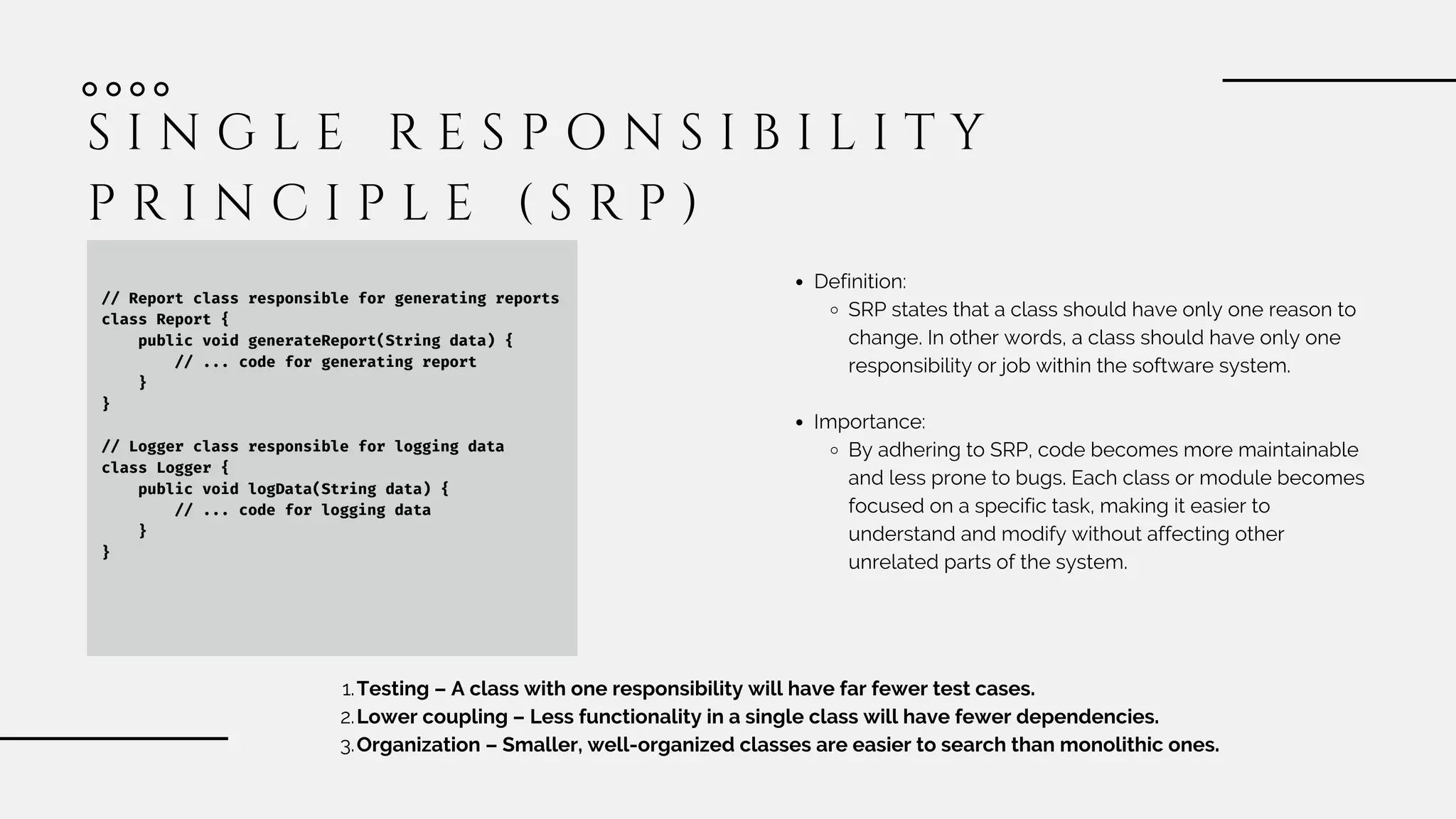 Understanding SOLID Principles in OOP programming | PPT