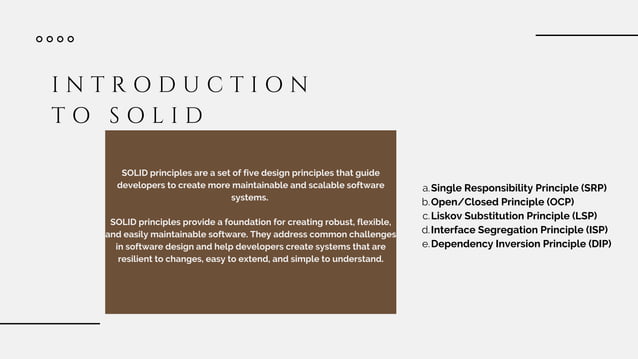 Understanding SOLID Principles in OOP programming | PPT Understanding SOLID Principles in OOP programming | PPT