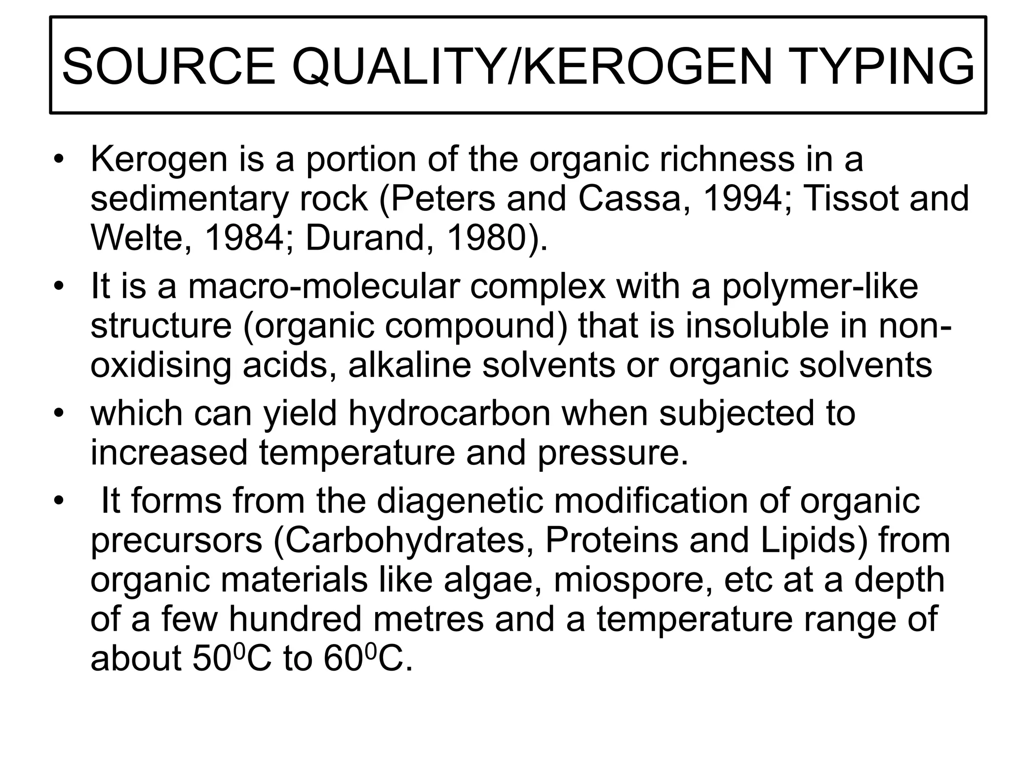 Understanding source rocks | PPTX