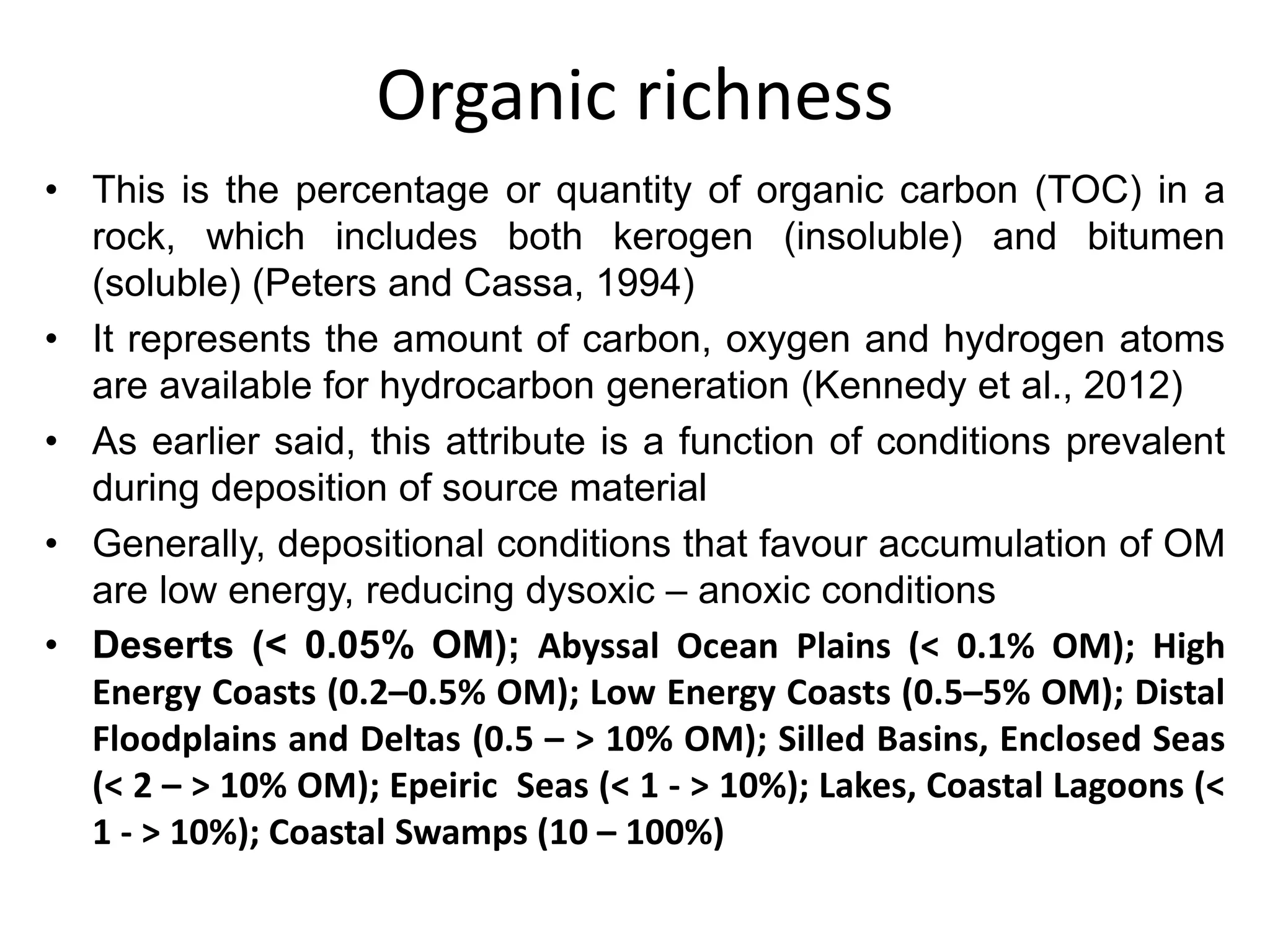 Understanding source rocks | PPTX | Science