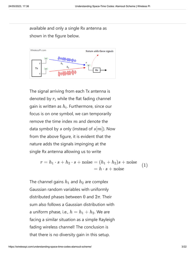 Understanding Space-Time Codes_ Alamouti Scheme _ Wireless Pi.pdf | Physics | Science