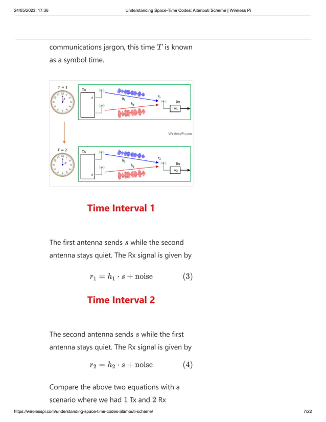 Understanding Space-Time Codes_ Alamouti Scheme _ Wireless Pi.pdf | Physics | Science