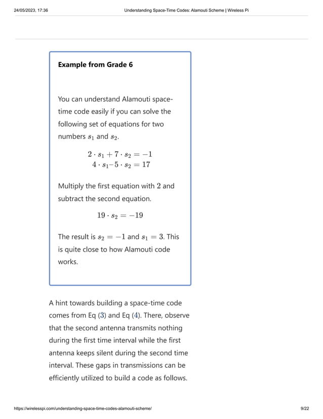 Understanding Space-Time Codes_ Alamouti Scheme _ Wireless Pi.pdf | Physics | Science