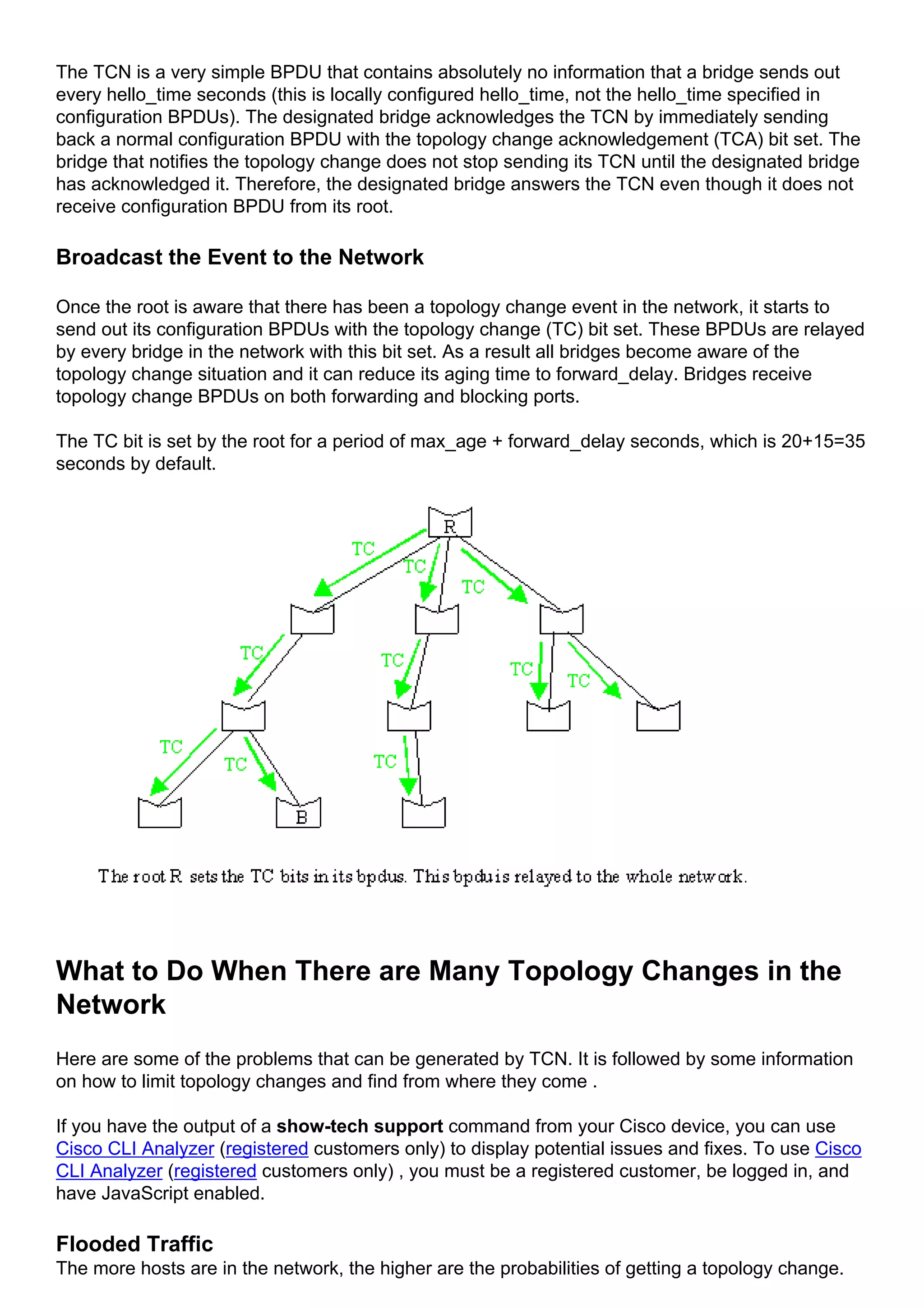 Understanding spanning tree protocol topology changes | PDF