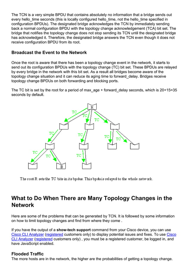 Understanding spanning tree protocol topology changes | PDF