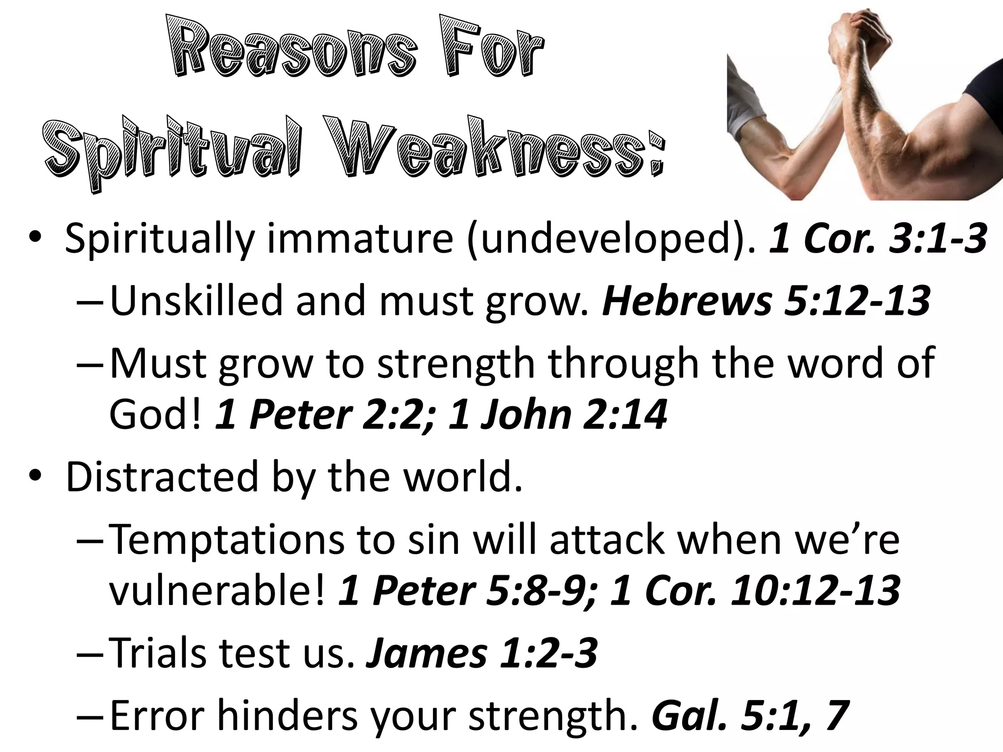 Understanding spiritual weakness | PDF