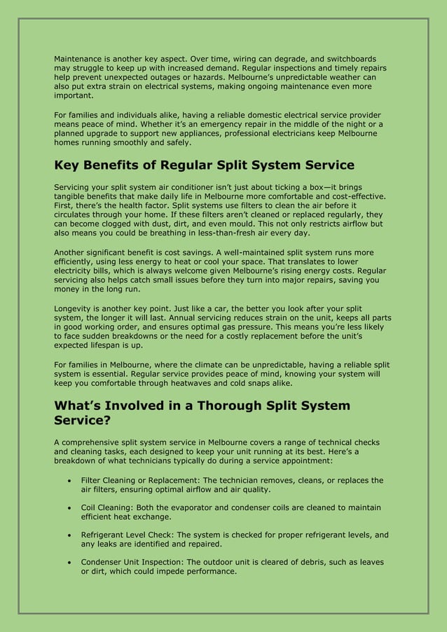 Understanding Split System Service in Melbourne .pdf