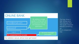 Understanding sql Injection | PPT