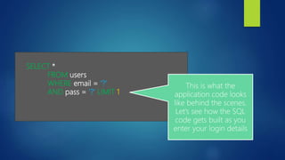 Understanding sql Injection | PPT