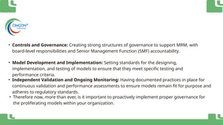 Understanding SS1/23 Principles for Model Risk Management (MRM) | PPTX