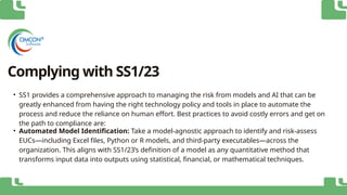 Understanding SS1/23 Principles for Model Risk Management (MRM) | PPTX
