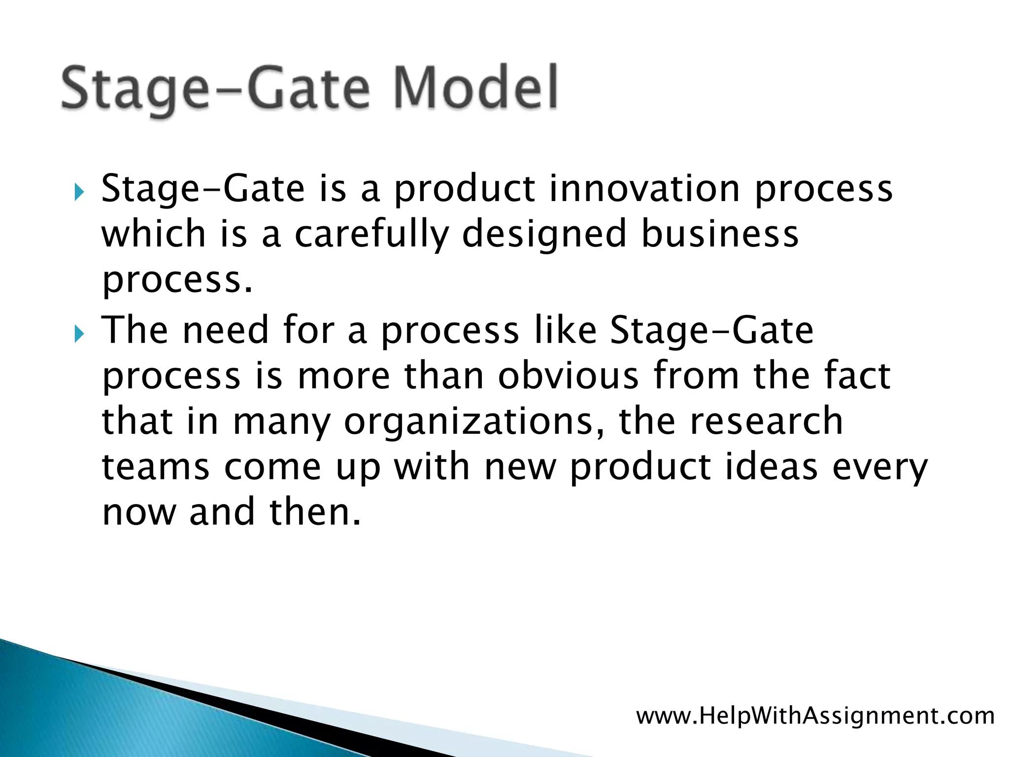Understanding Stage-Gate-Model at HelpWithAssignment.com