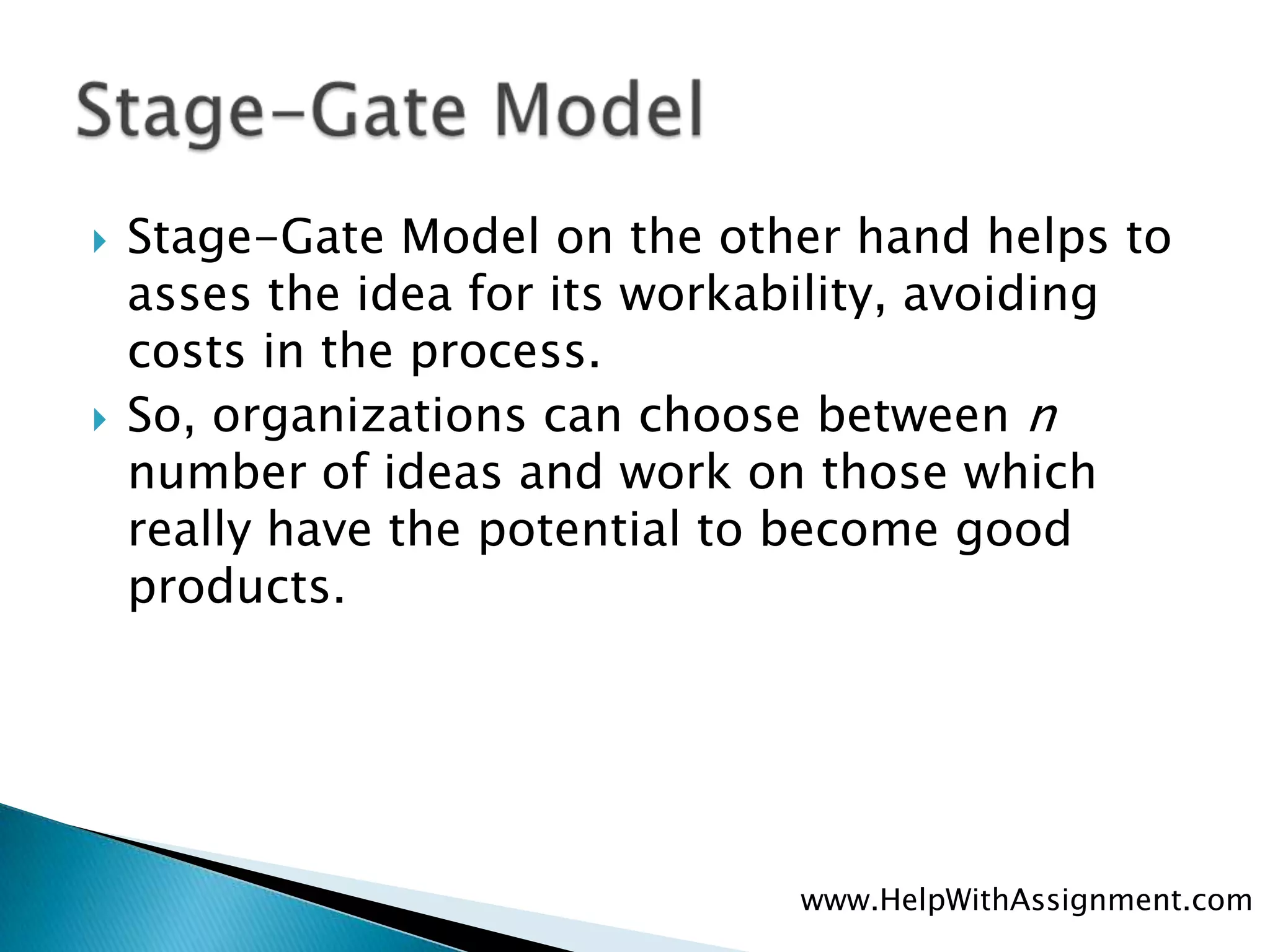 Understanding Stage-Gate-Model at HelpWithAssignment.com