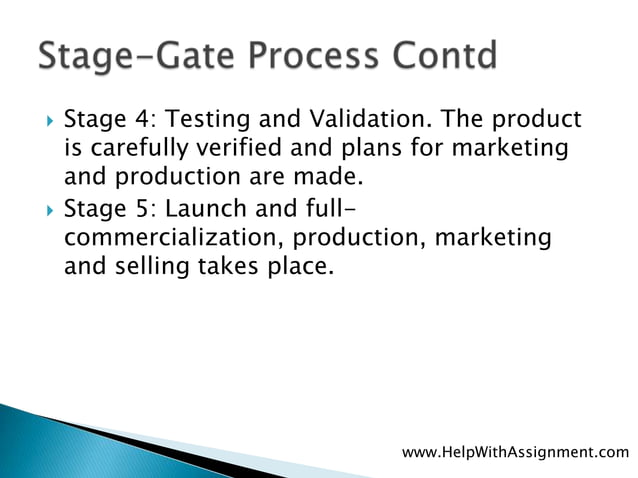 Understanding Stage-Gate-Model at HelpWithAssignment.com