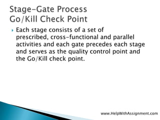 Understanding Stage-Gate-Model at HelpWithAssignment.com
