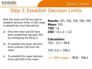 Understanding statistics in laboratory quality control | PPTX