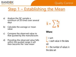 Understanding statistics in laboratory quality control | PPTX