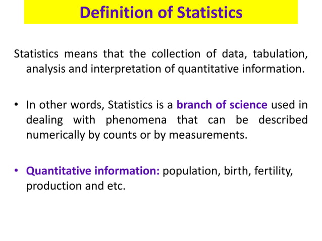 Understanding statistics in research | PPT