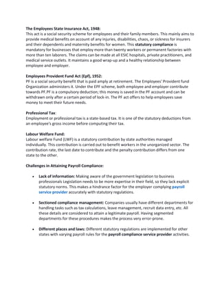 Understanding Statutory Compliance Requirements in Payroll what are the ...