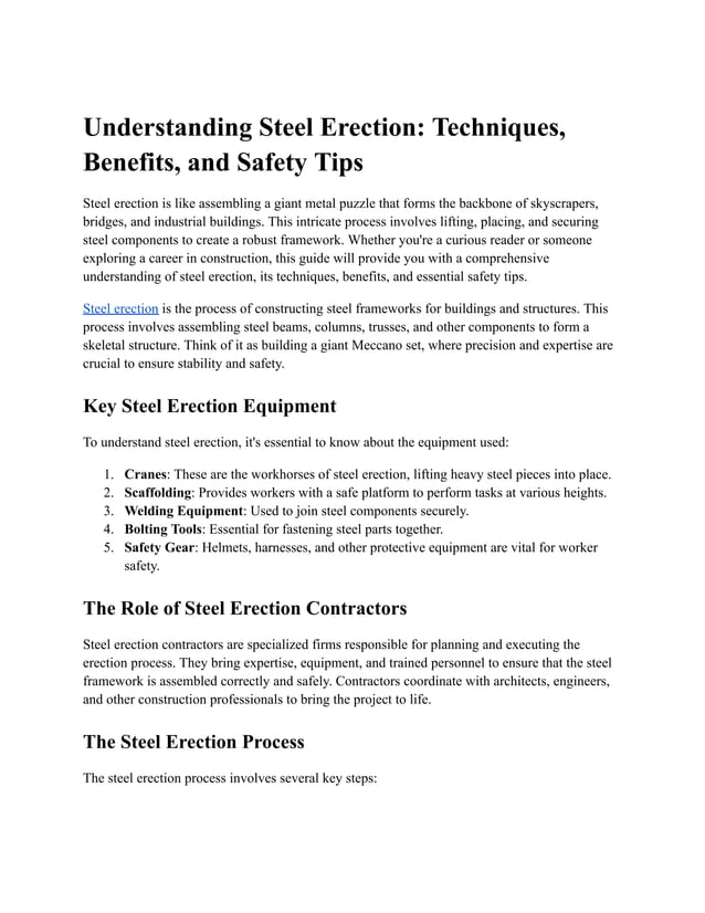 Understanding Steel Erection_ Techniques, Benefits, and Safety Tips.pdf
