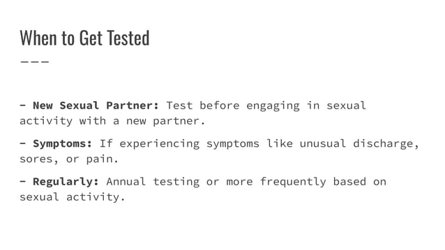 STIs: Facts, Risks, and Prevention Strategies | PDF