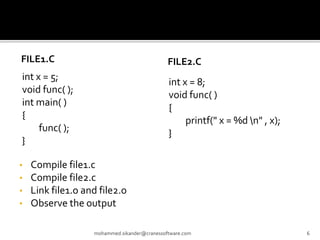Understanding storage class using nm | PDF | Programming Languages | Computing