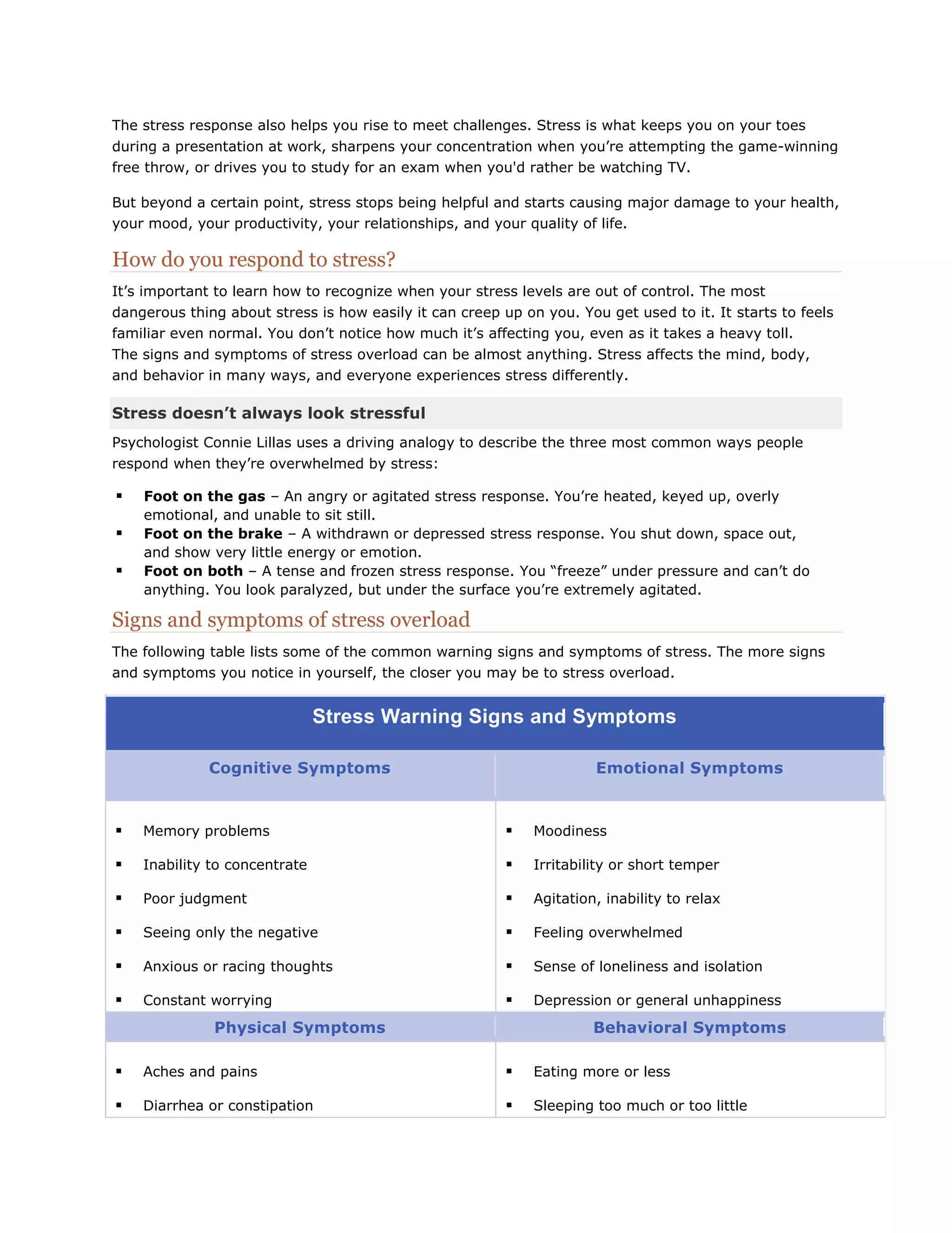 Understanding stress | PDF