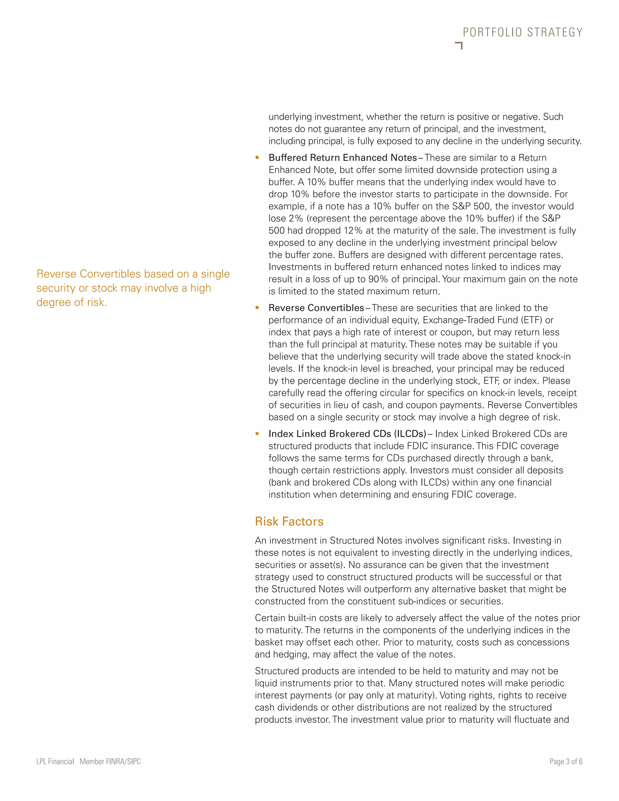 Understanding structured products | PDF