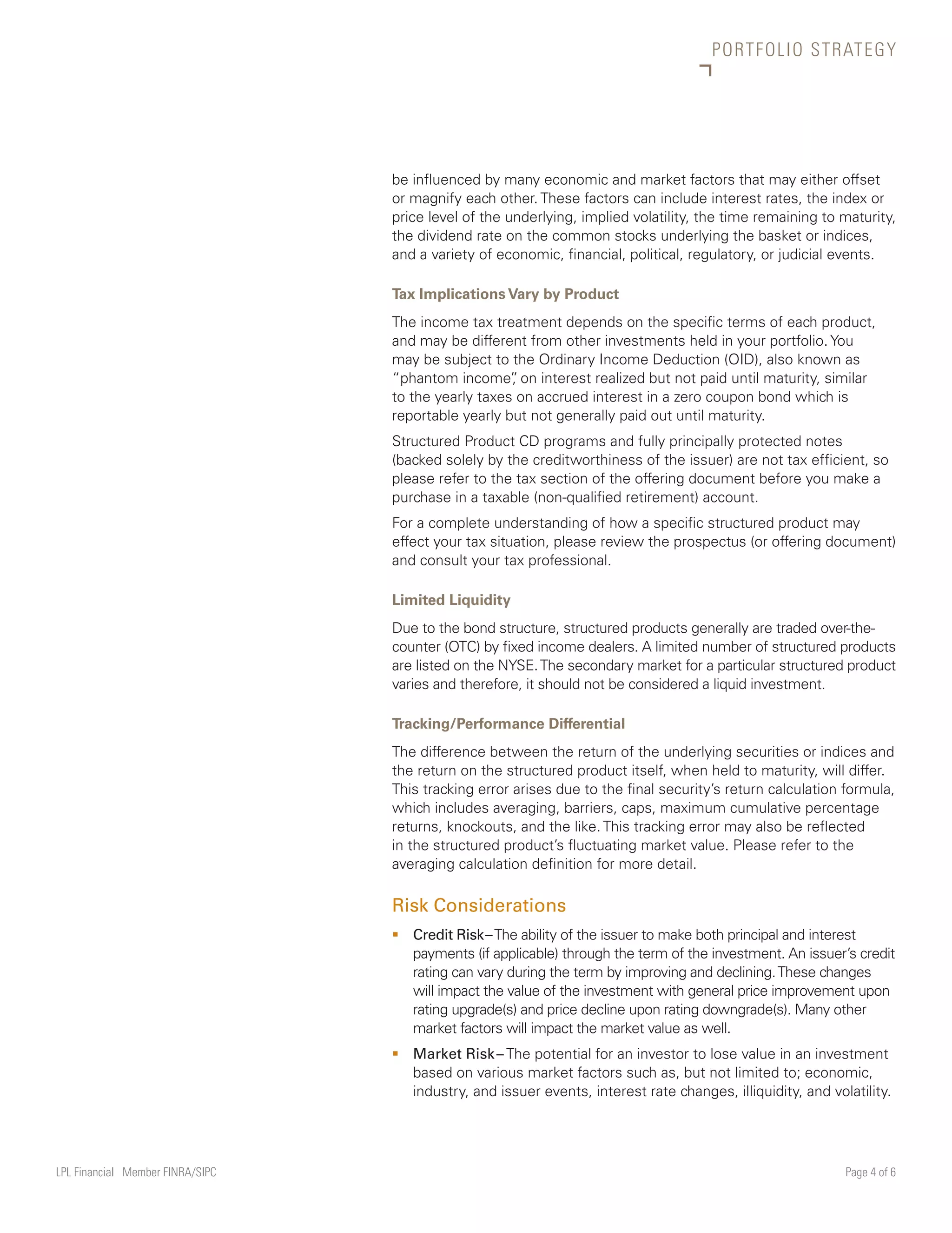 Understanding structured products | PDF