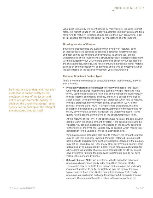 Understanding structured products | PDF | Stocks and Bonds | Personal ...